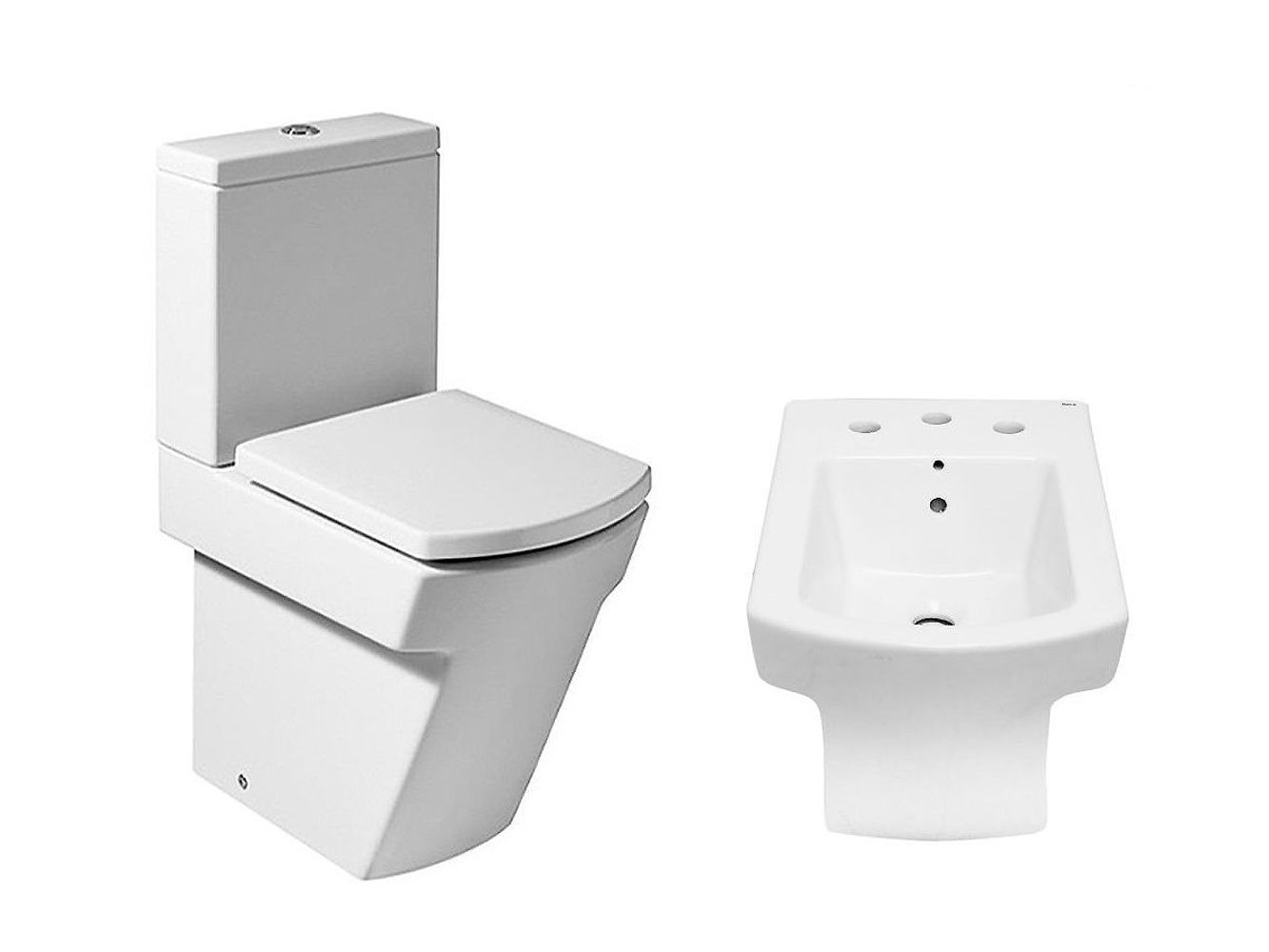 Inodoro con mochila bidet Roca Hall Doble descarga EG