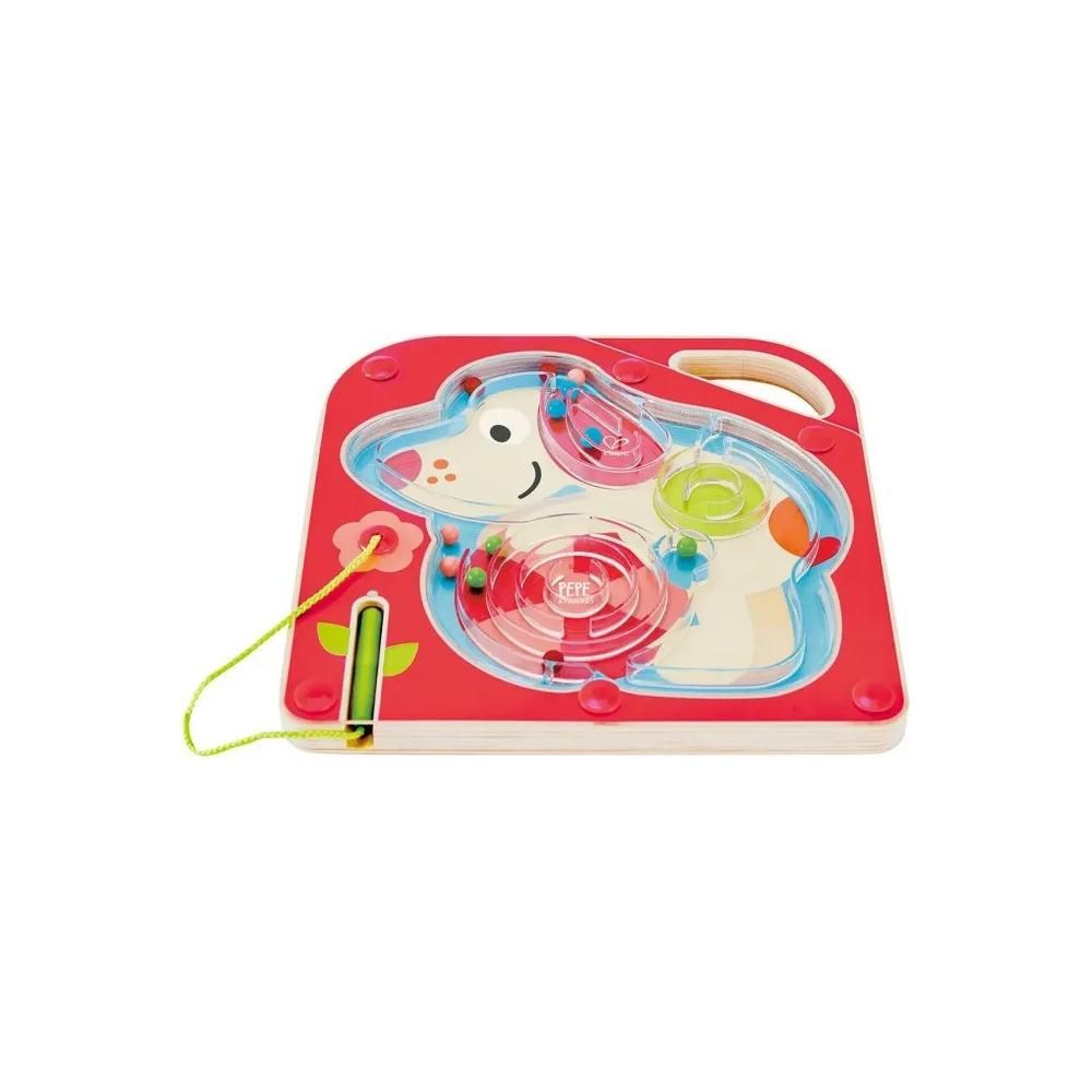 Hape Laberinto Magnetico Pepe Pr Color Rojo