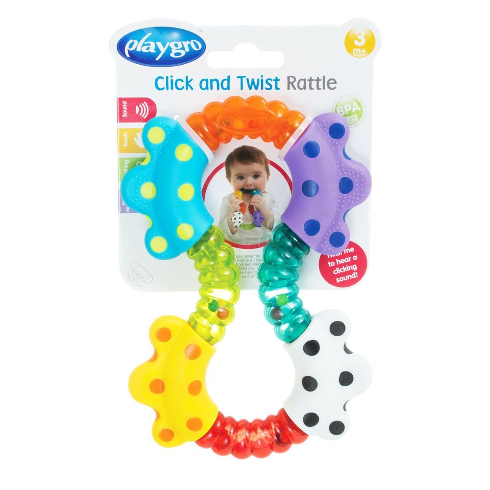 Juguete didáctico Playgro CLICK AND TWIST RATTLE