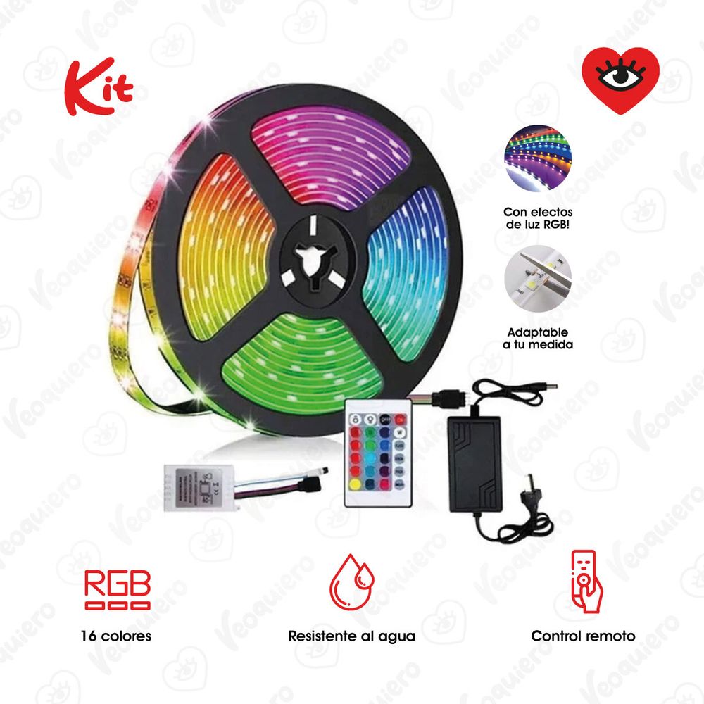 Tira LED 5050 Exterior RGB 5 Mts