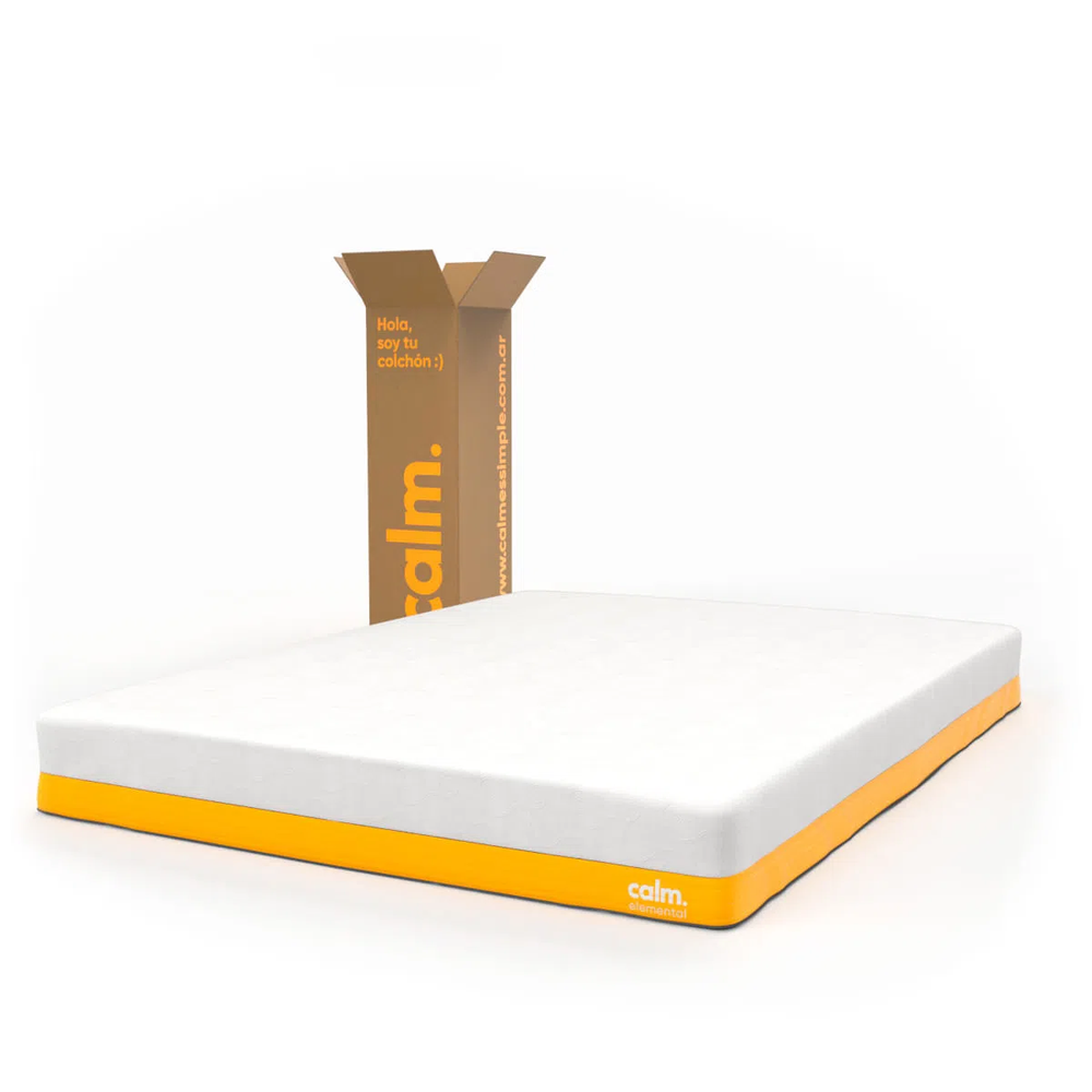 Colchón Calm King 200x190 En Caja 2 Capas De Espuma