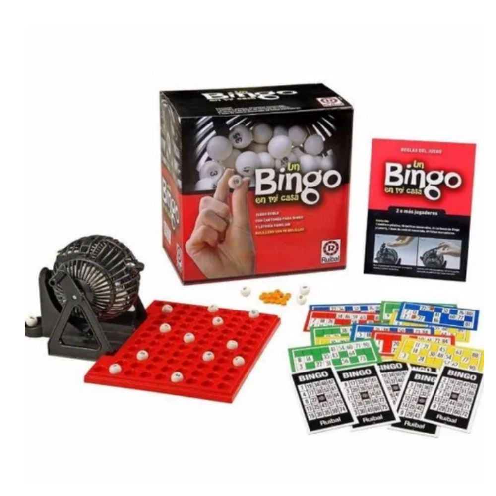 Bingo En Mi Casa Ruibal Con Bolillero Loteria