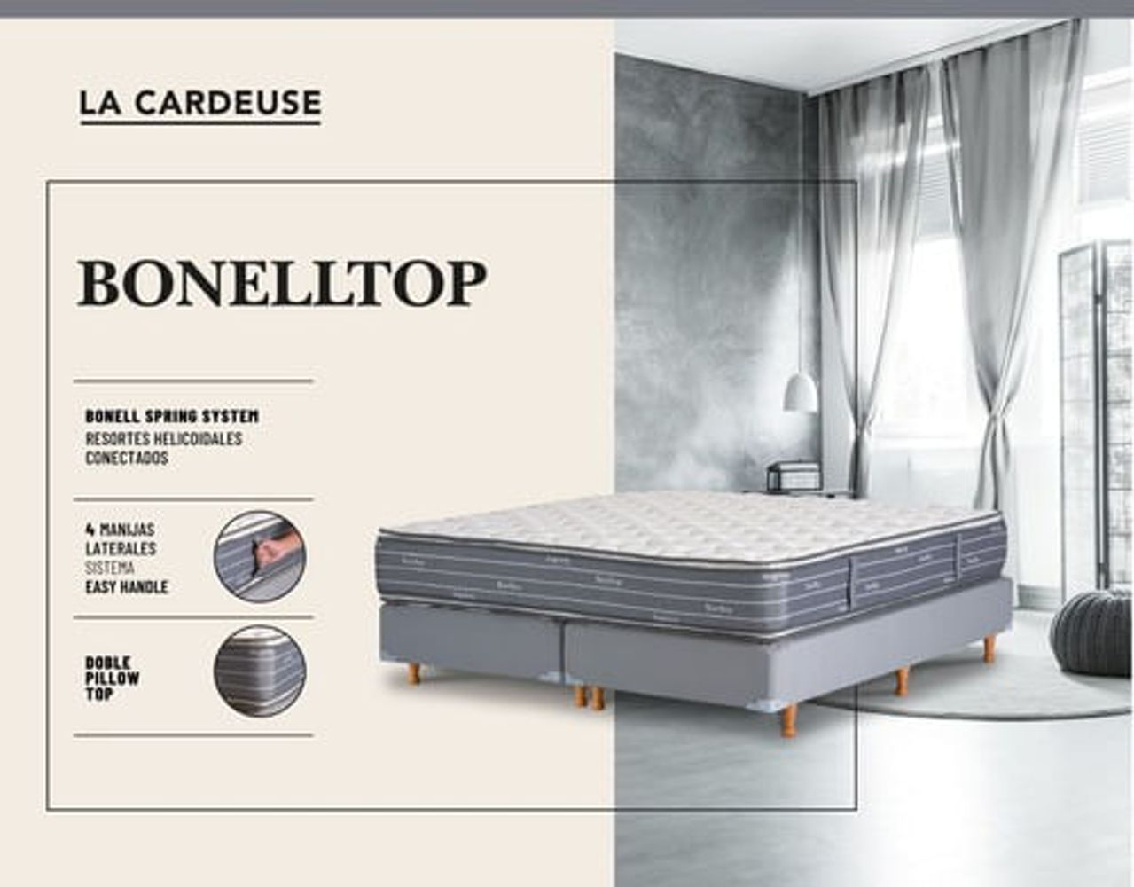 Sommier King Size La Cardeuse Bonelltop 200x200