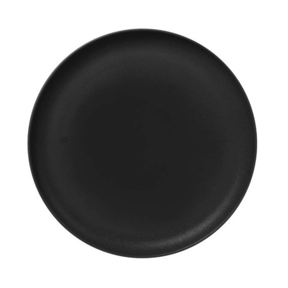 Set X 6 Plato Playo 26cm Porcelana Baralee Fine Plus Negro
