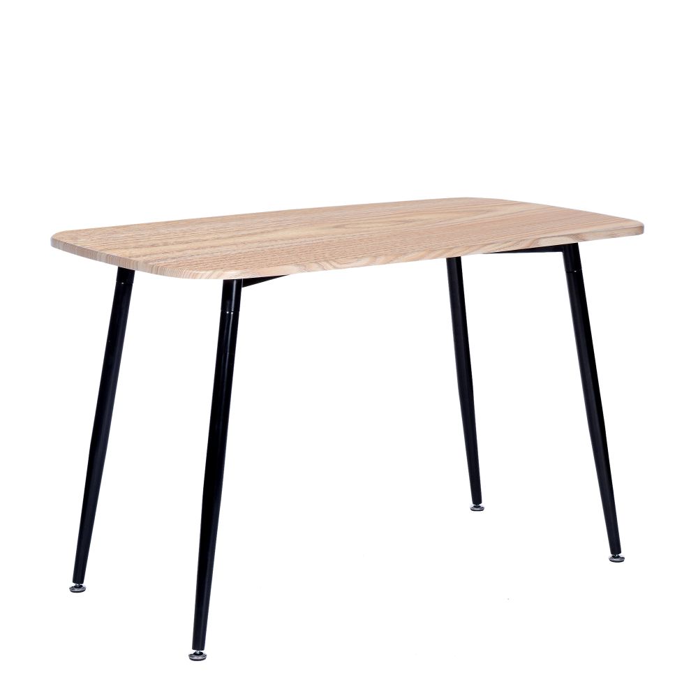 Mesa de Comedor Tapa Madera Patas Metal Emilse 140