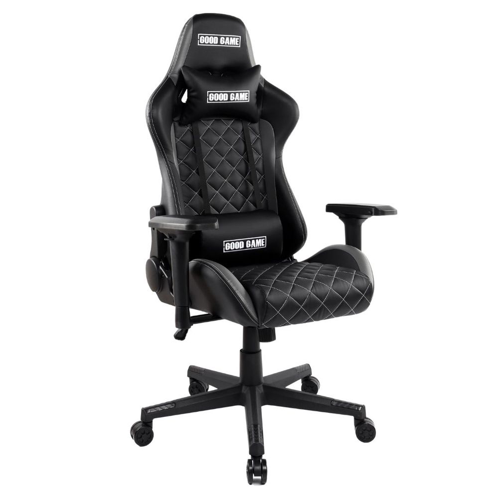 Silla Gamer Serie King G7 Ergonómica 4D Color Gris