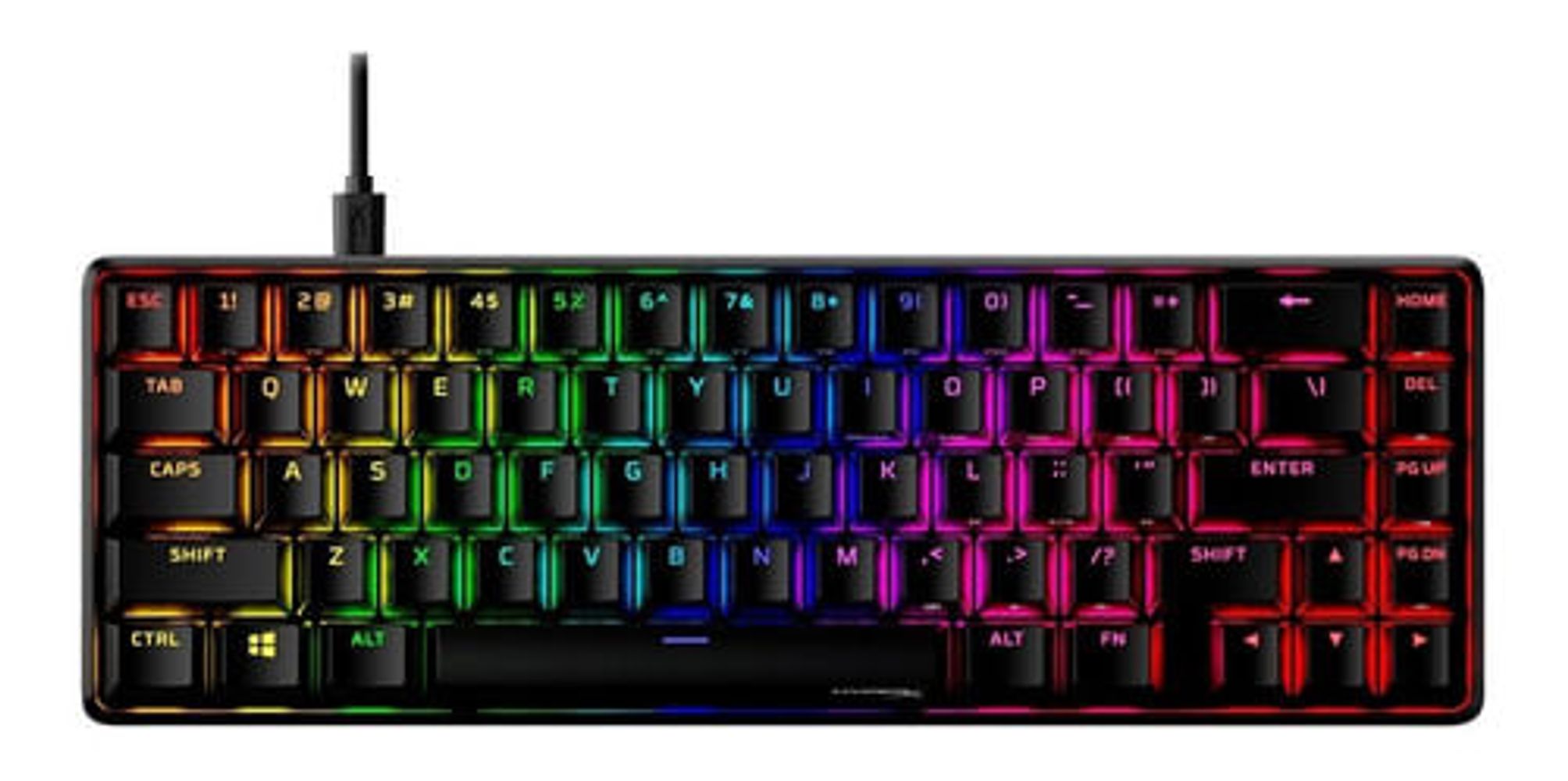 Teclado Mecánico Hyperx Alloy Origins 65 Rojo Hx Lineal
