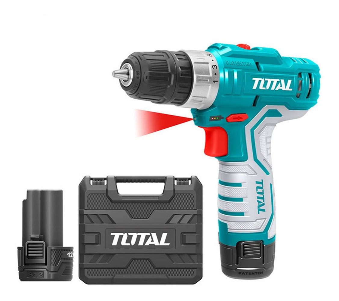 Total Tools Tdli1232 Taladro 12v 0,8-10mm Caja Mecanica 2vel