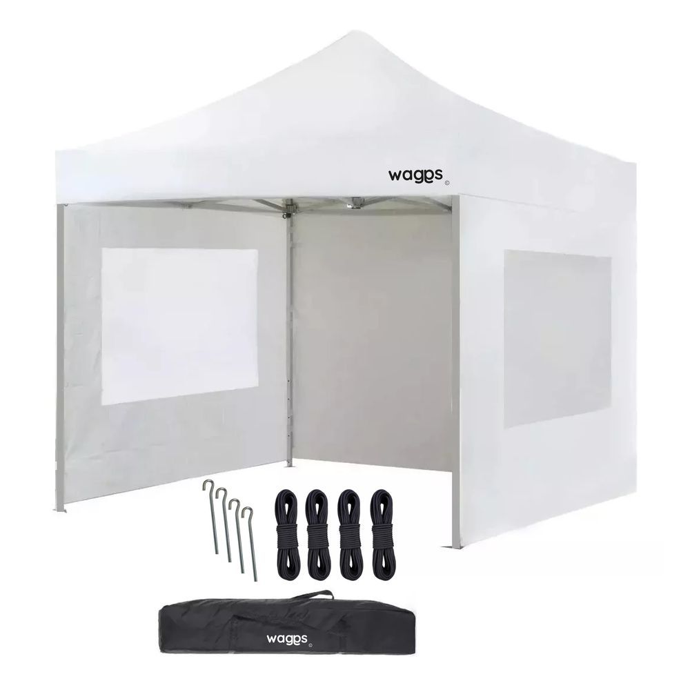 Gazebo 3x3 Autoarmable Waggs Reforzado con Proteccion UV Cerrado con ...