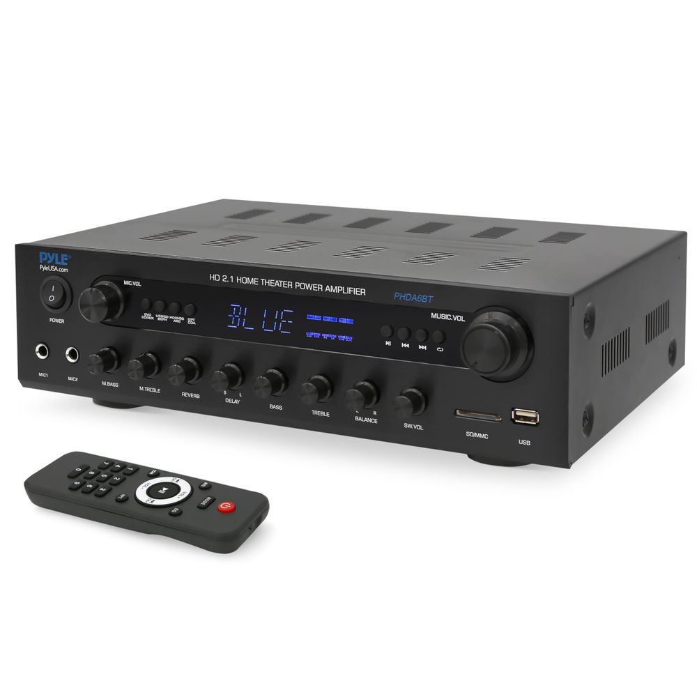 Pyle Receptor amplificador estéreo de 400 W