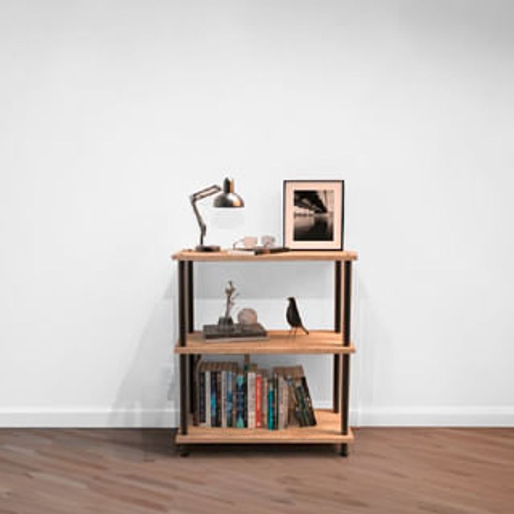 BIBLIOTECA SIMPLE 78CM. 68 x 30 x 78 cm. Color Roble ATAKAMA