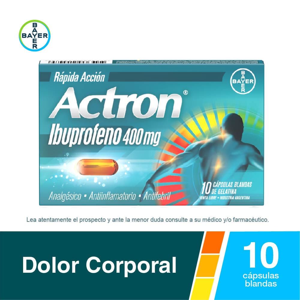 Actron 400 Rápida Acción x 10 Cápsulas Blandas