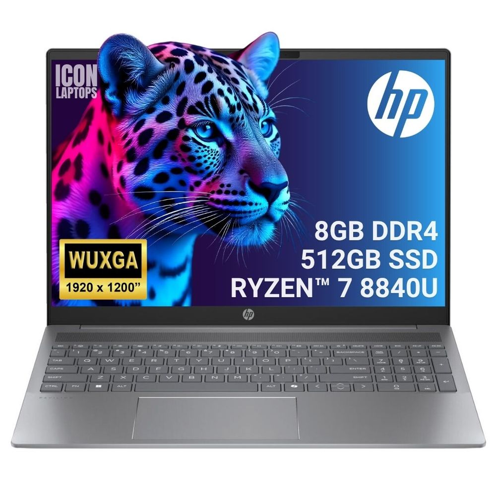 Notebook HP Ryzen 7 512GB SSD 8GB RAM Wuxga 16-AG0070 Pavilion Win11 ...