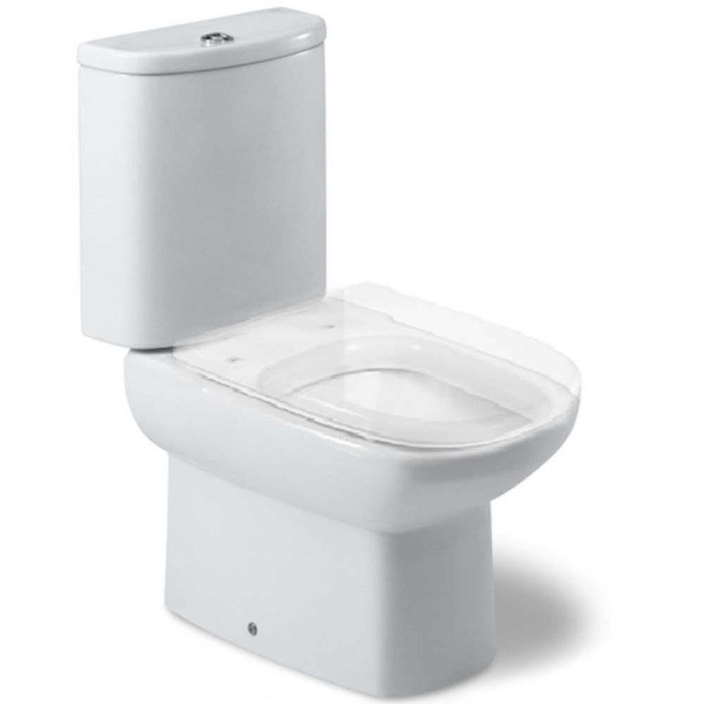 Inodoro Largo Y Deposito Dual 3-6 Lts Roca Dama Senso Blanco