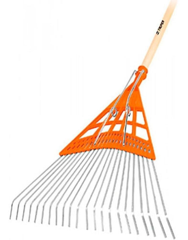 Rastrillo Barre Hoja Metalico 22 Dientes Jardin Con Cabo Truper 14332