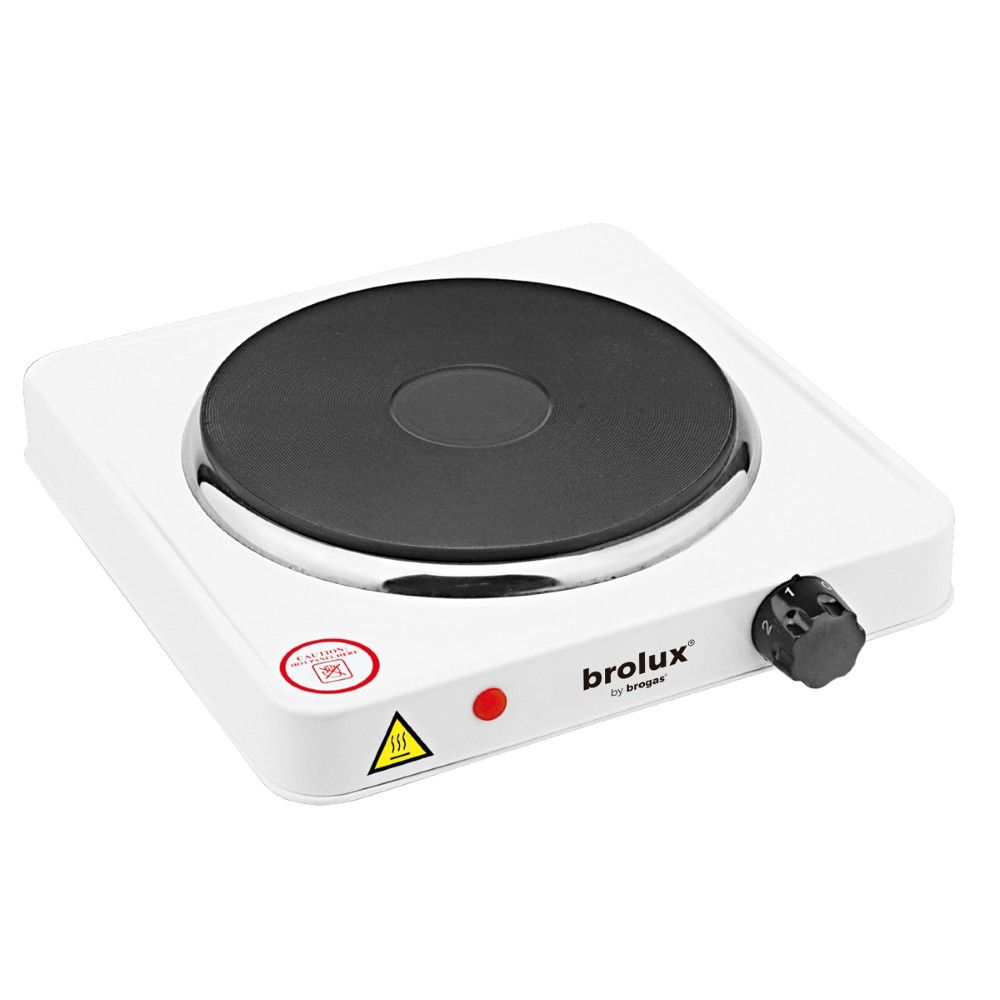 Anafe Electrico Brolux 1 Hornalla Blanco 1000w