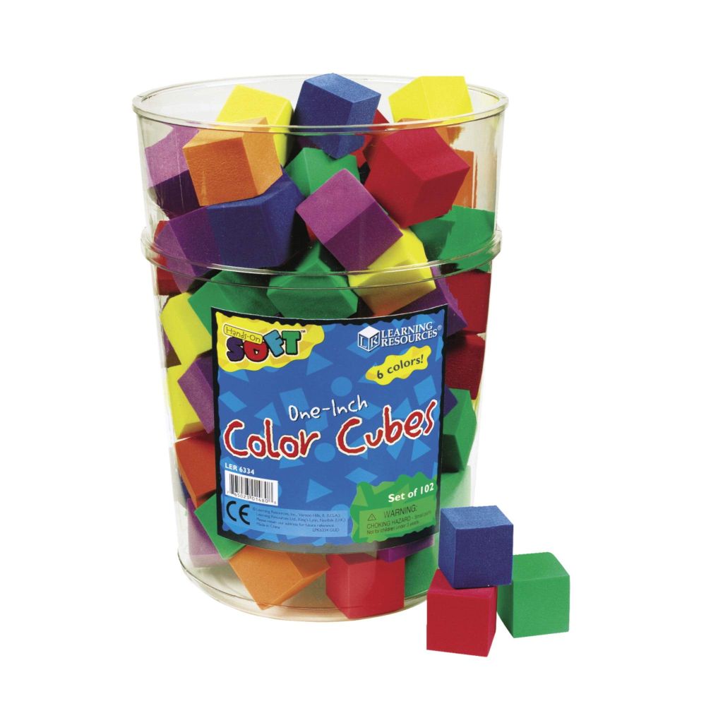 Cubos de colores suaves y prácticos de Learning