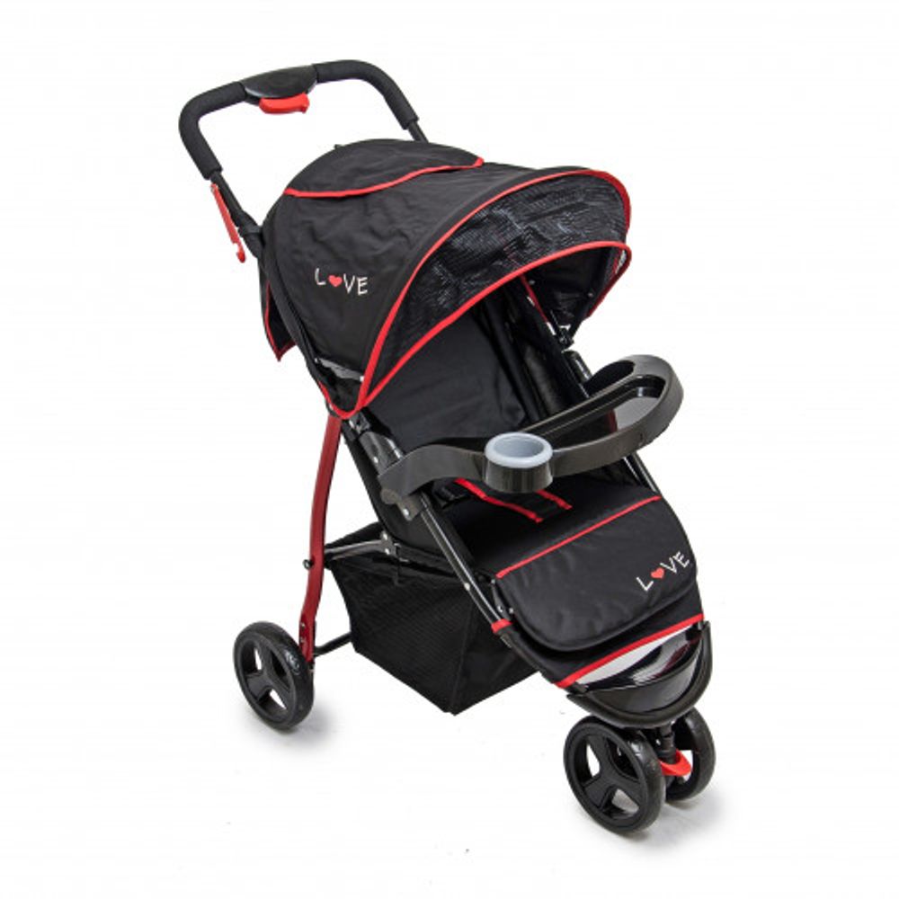 Cochecito de Bebe Cierre con una Mano Tres Ruedas Love 169 Negro 05