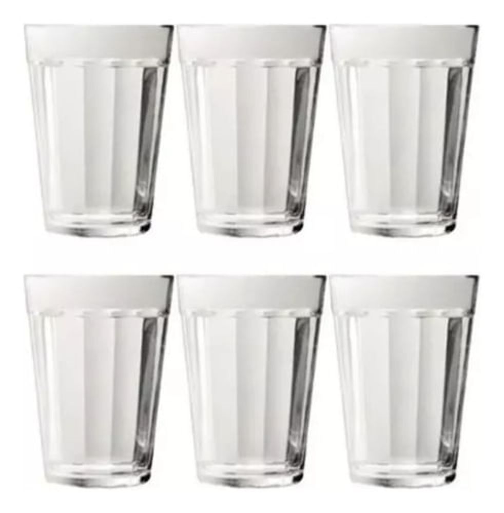 Vaso Americano Nadir Vidrio 450ml Set X6 Unidades