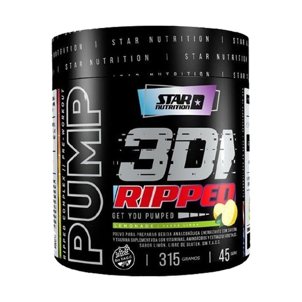 Pump 3D Ripped Sabor:Lemonade Star Nutrition