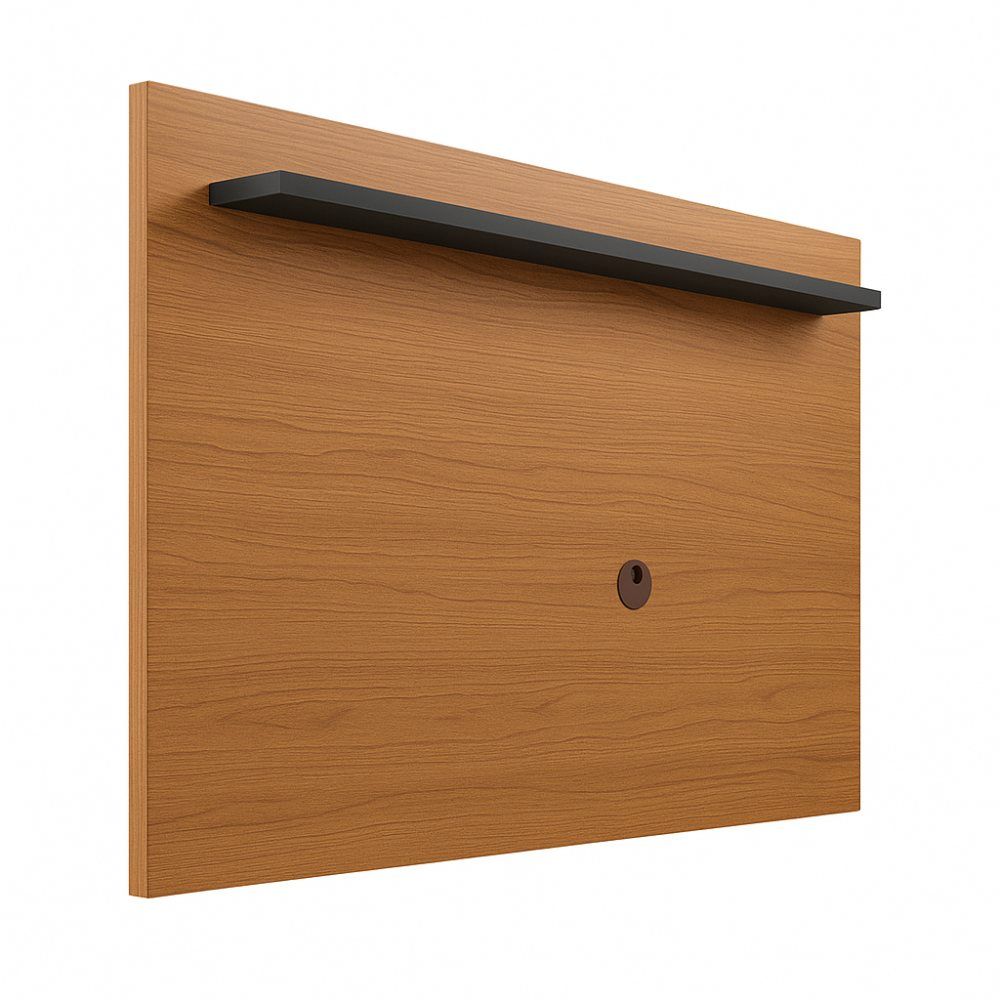 Panel para TV Con Estante Superior Grafito Teca Maximo Milan