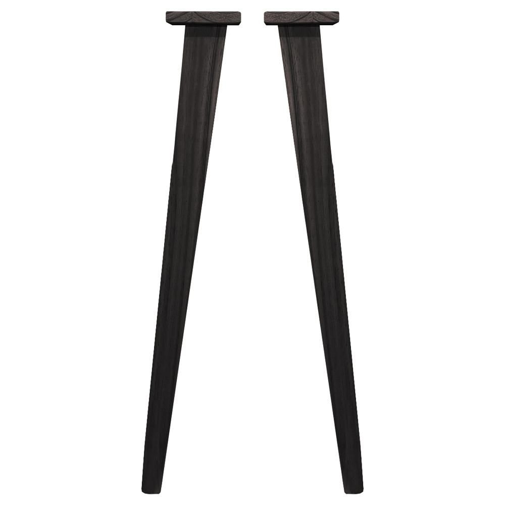 Kit De 4 Patas Con Base 70 Cm Sajo Color Negro