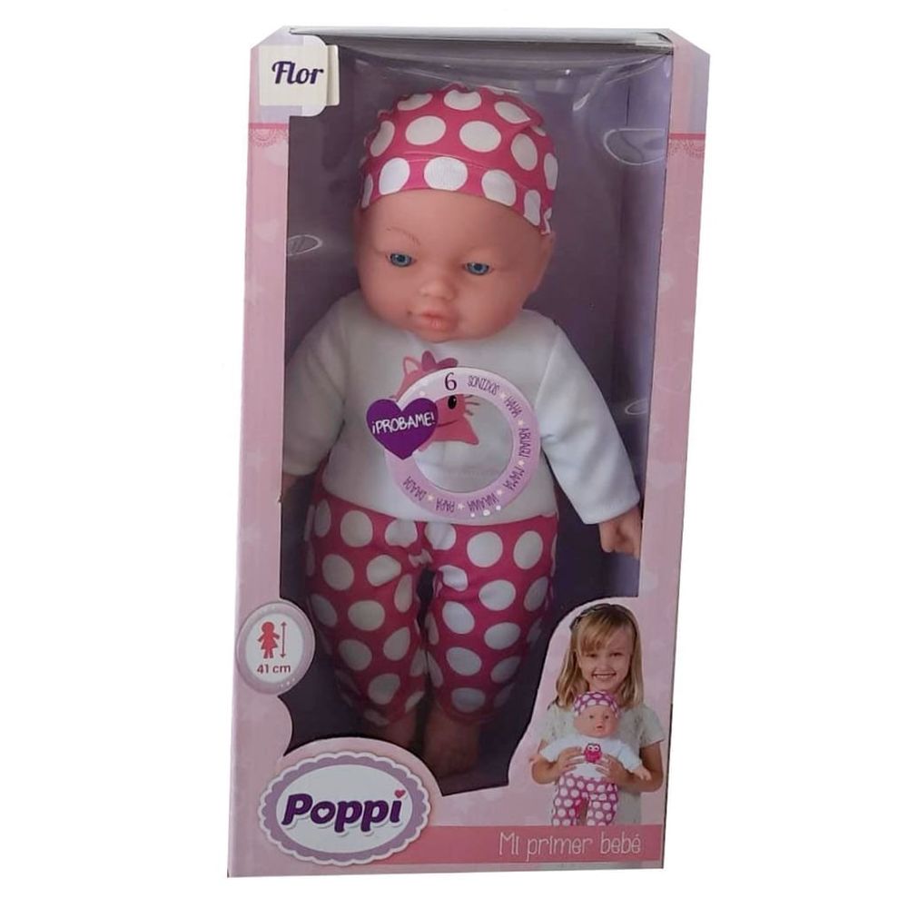 Bebote Poppi Mi Primer Bebe 41cm 27007 Delfi