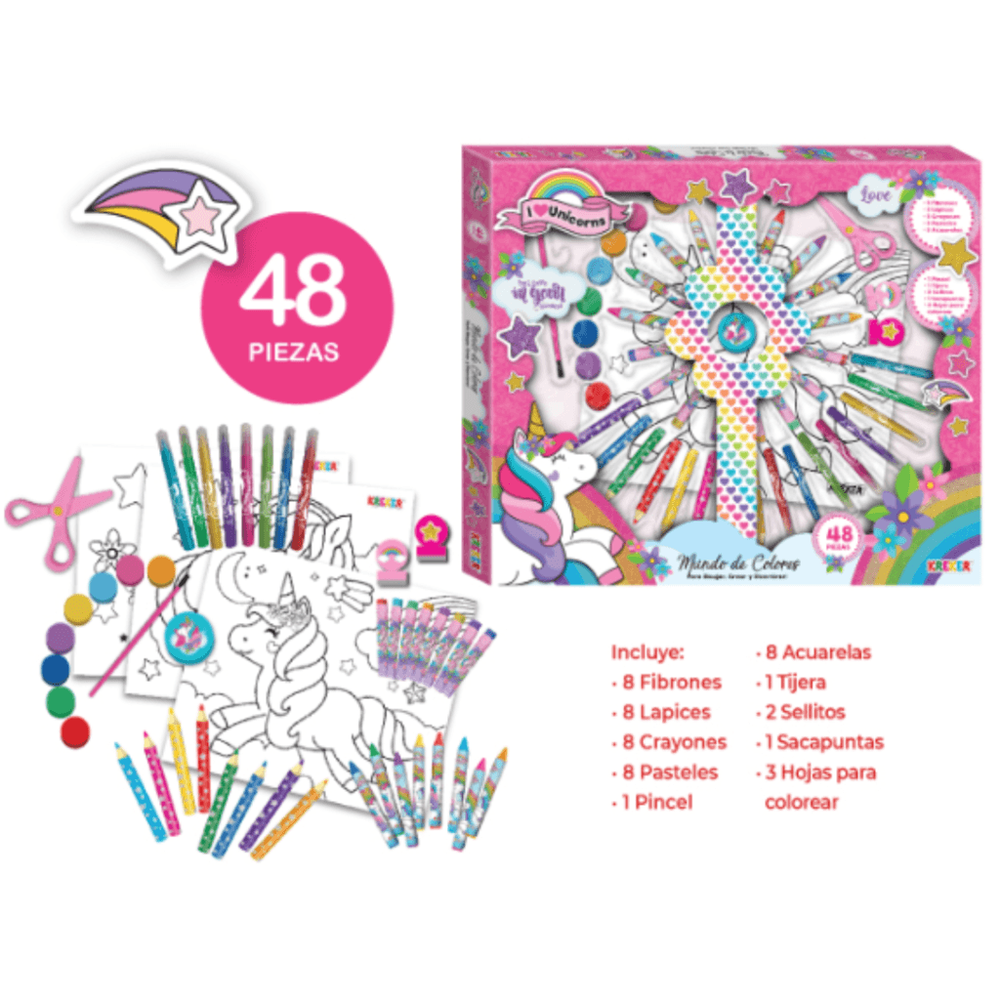 Kit De Arte Mundo De Colores Kreker. 5068