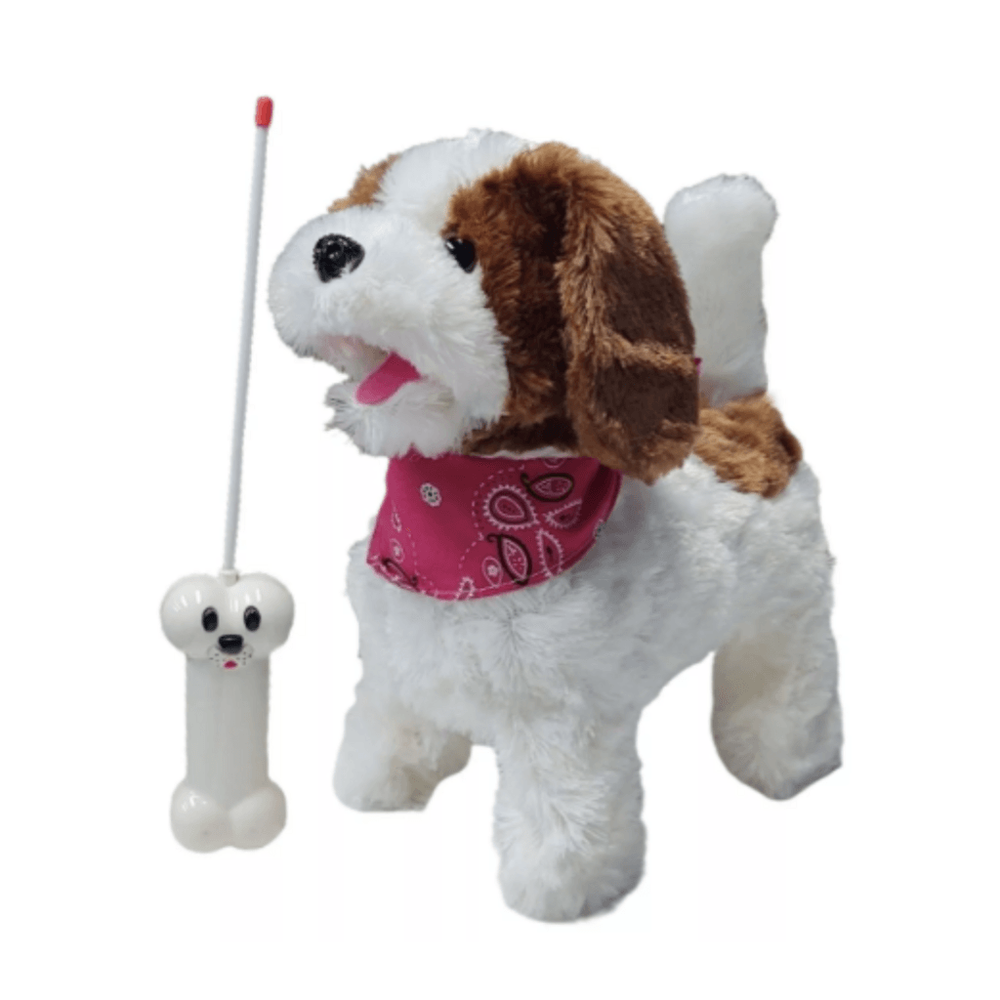 Perrito A Control Remoto Inalbrico Faydi. Marron y Blanco