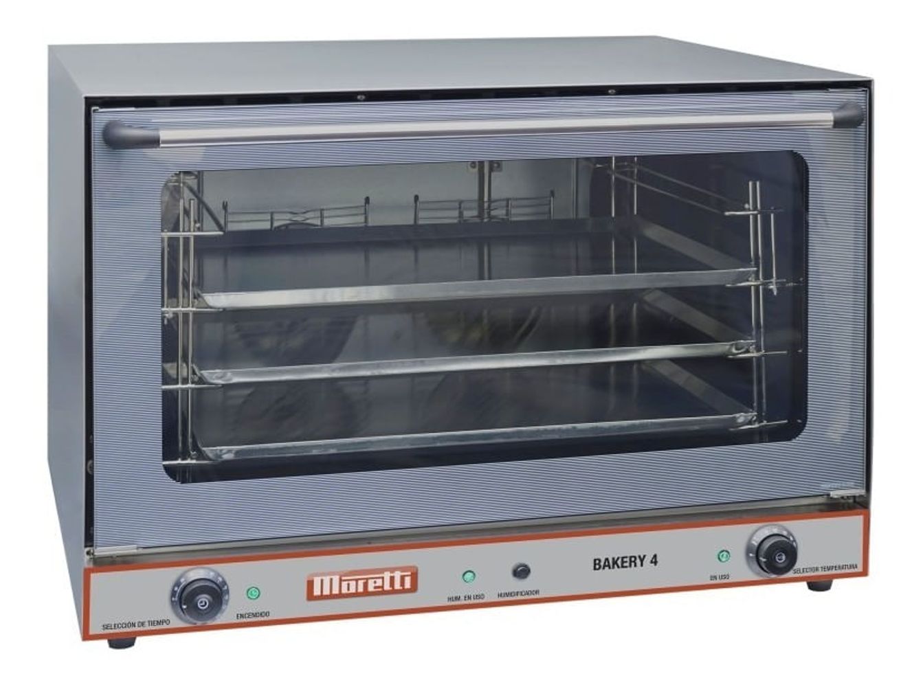 Horno Convector Electrico Moretti Bakery 4 Bandejas 40x60 cm