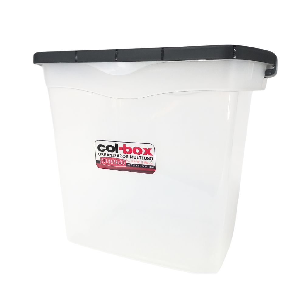 Caja Organizadora Plástica 14 Litros Megacol Box Transparente ...