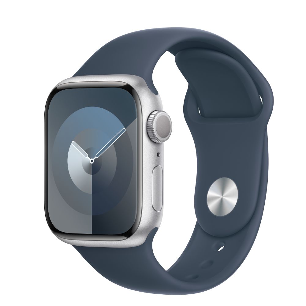 Apple Watch Series 9 - 41mm - Silver - Al Storm Blue - S/M