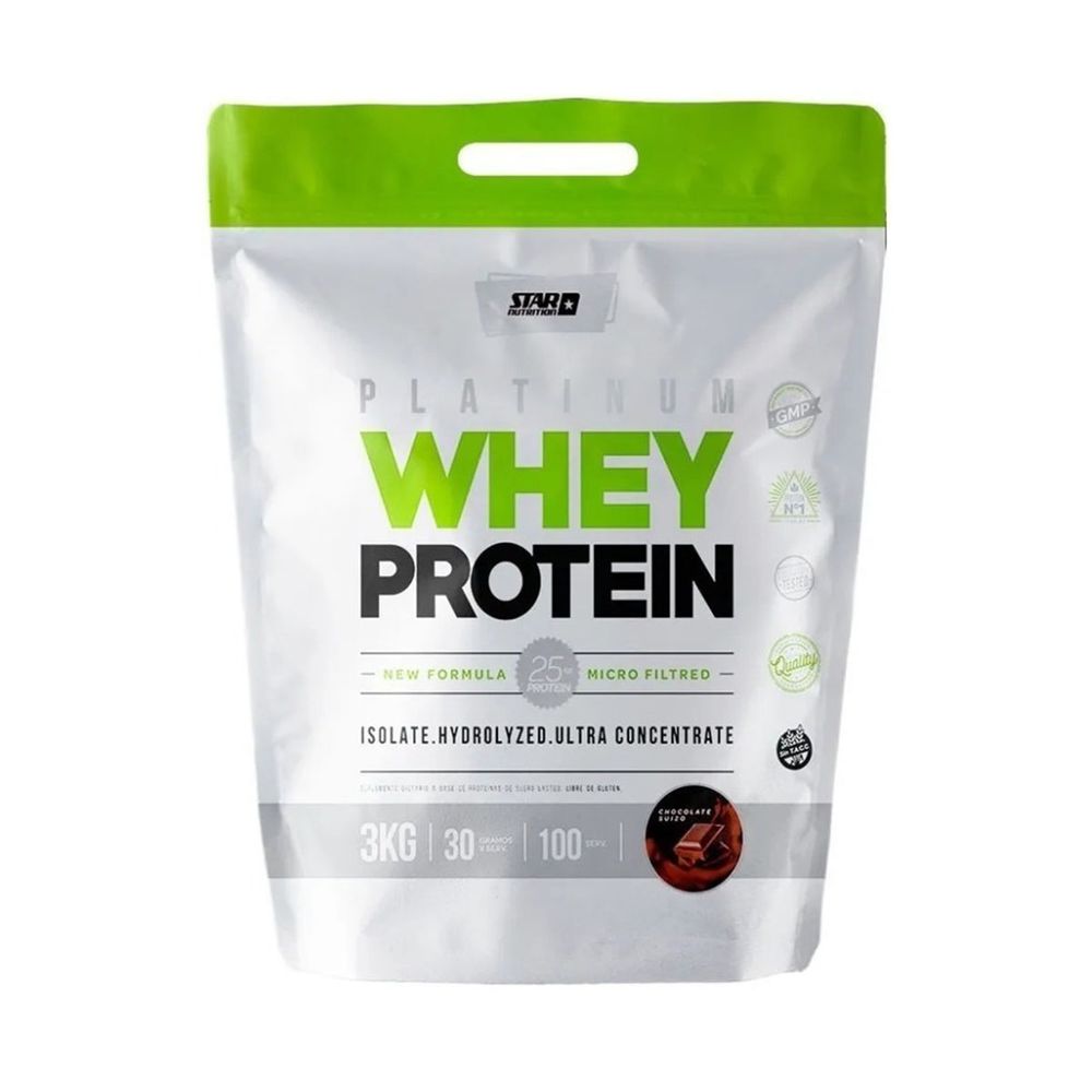 Platinum Whey Protein 3Kg Sabor:Chocolate Star Nutrition