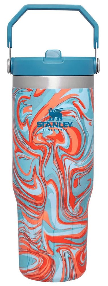 Stanley Flip Straw Tumbler 887 Ml Pool Swirl Fs