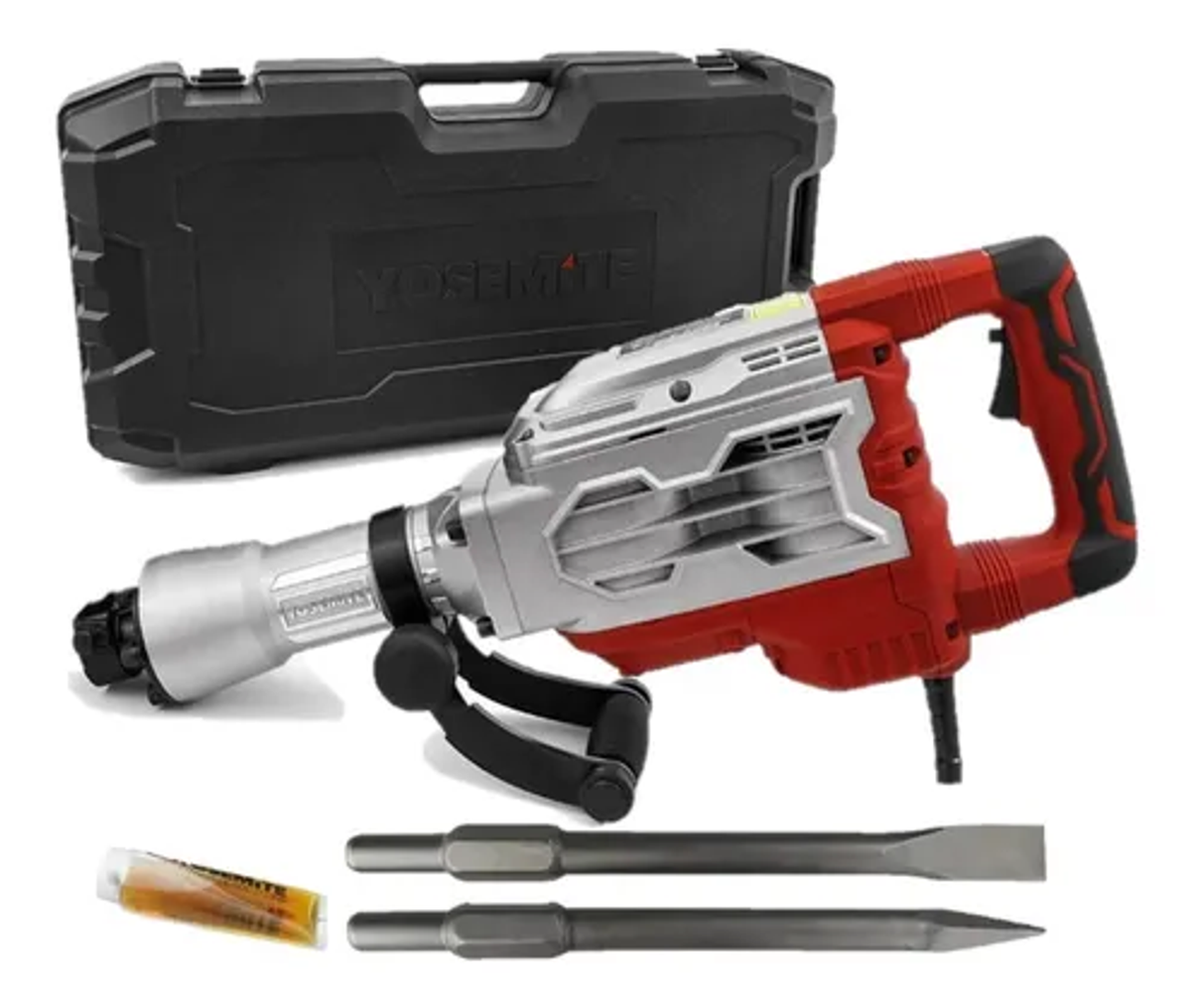 Martillo Demoledor 60joules 1700w 16kg +2 Puntas Maletin