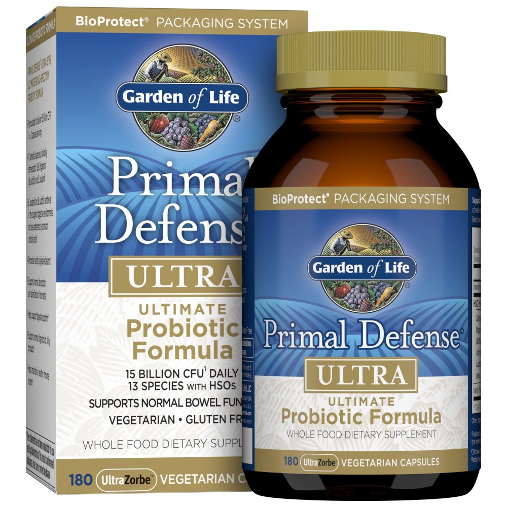 Suplemento Garden of Life Primal Defense Ultra 180 cápsulas
