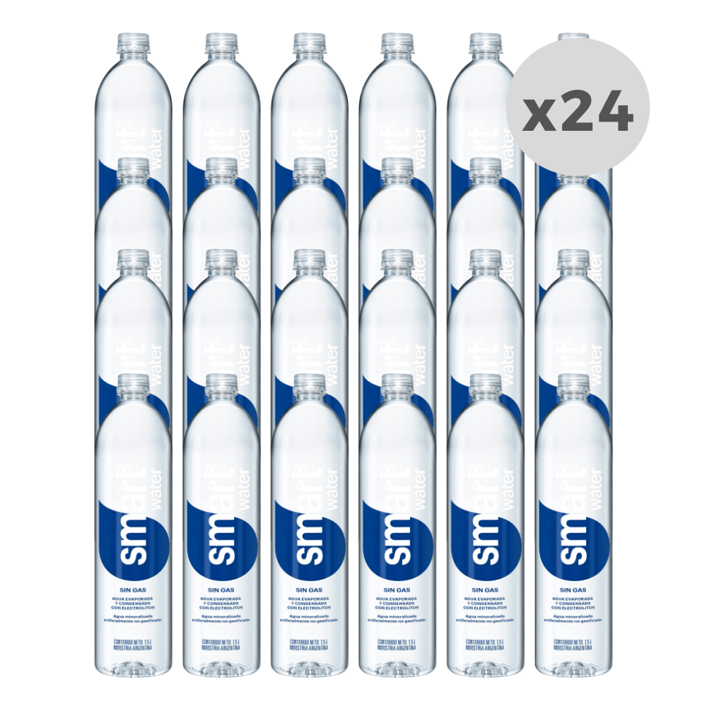 Agua Mineral Smartwater sin gas Botella 1,5L x24