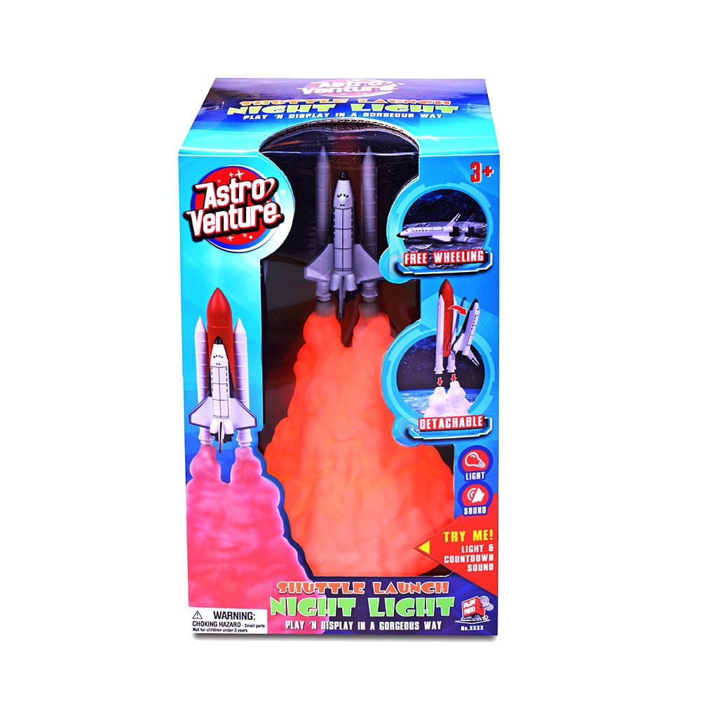 Astro Venture Shuttle Launch Night Light con Luz y sonido