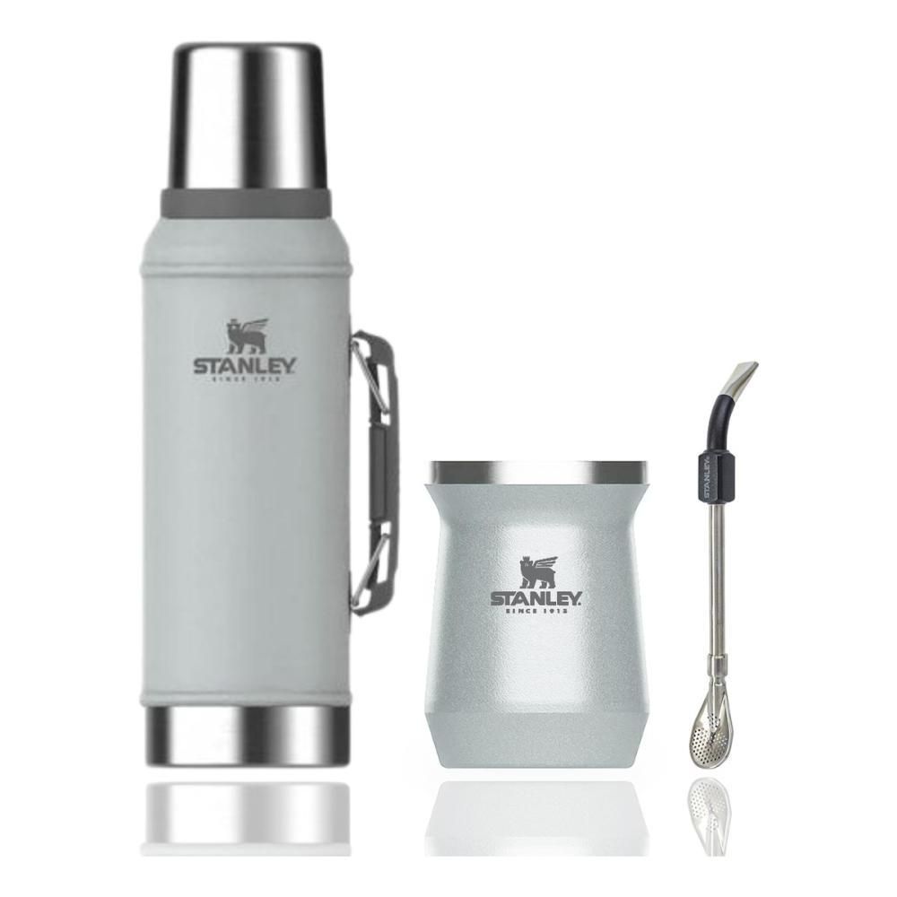 Combo Stanley Original Termo 950ml +mate Y Bombilla Stanley - Color: Silver