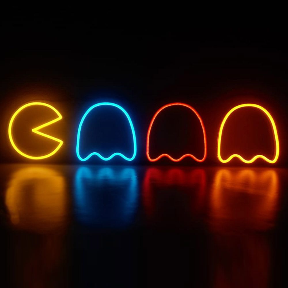 Cartel Neon Led Pacman Retro 220v