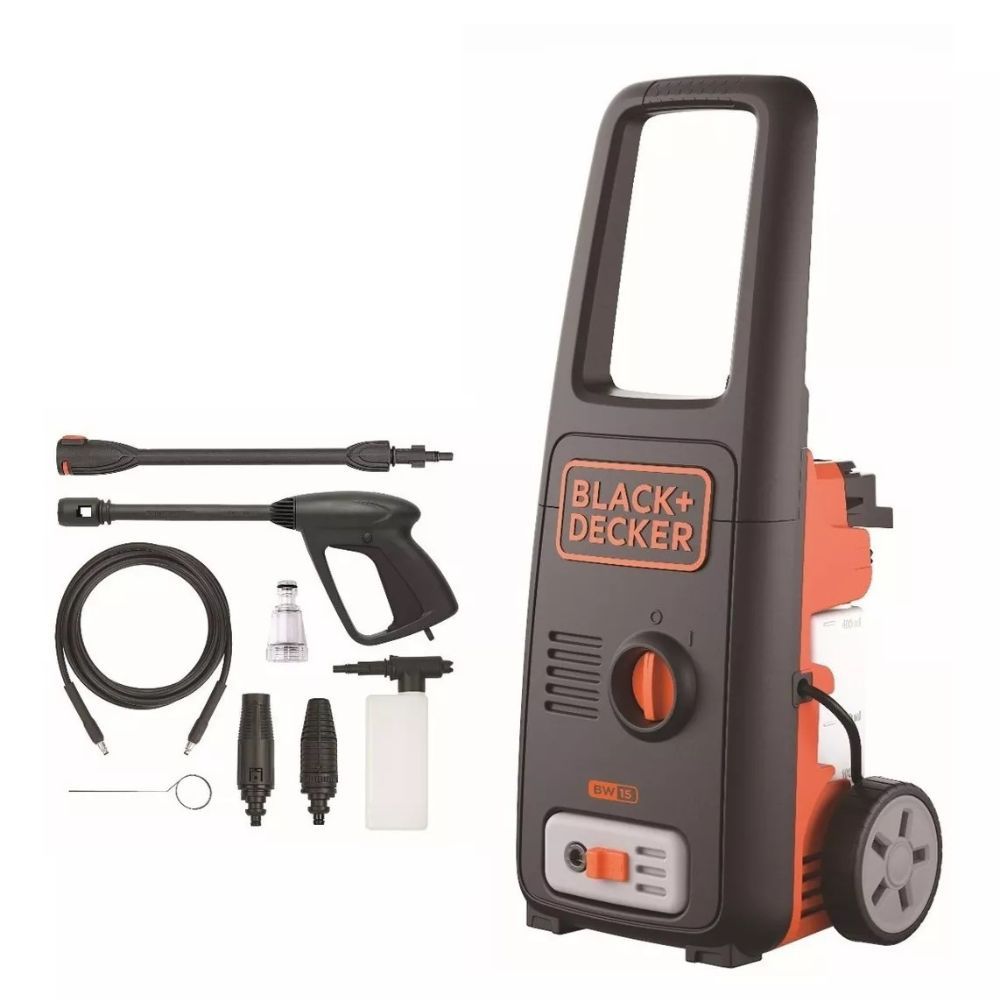 Hidrolavadora Eléctrica Black & Decker BW15-AR 1500w 120bar Autostop