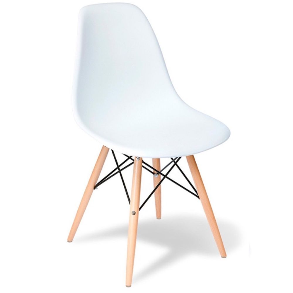 Pack De Sillas X4 Unican Eames Blanca