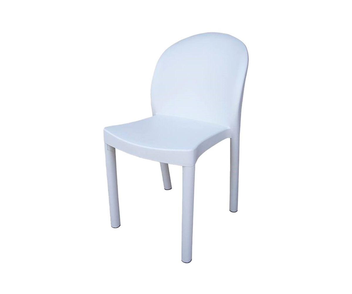 Silla Barcelona Plastico Mascardi Color Blanco