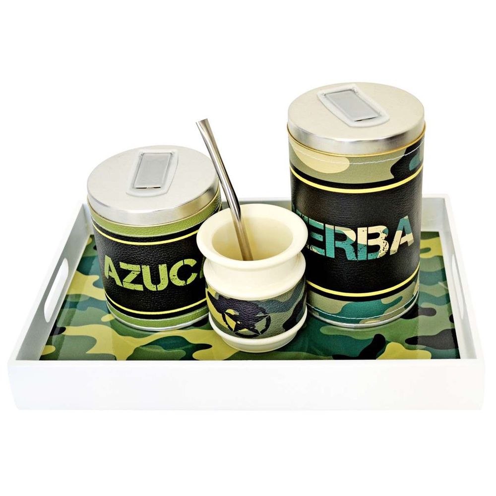 Kit de Mate Urbano y bandeja Camuflado