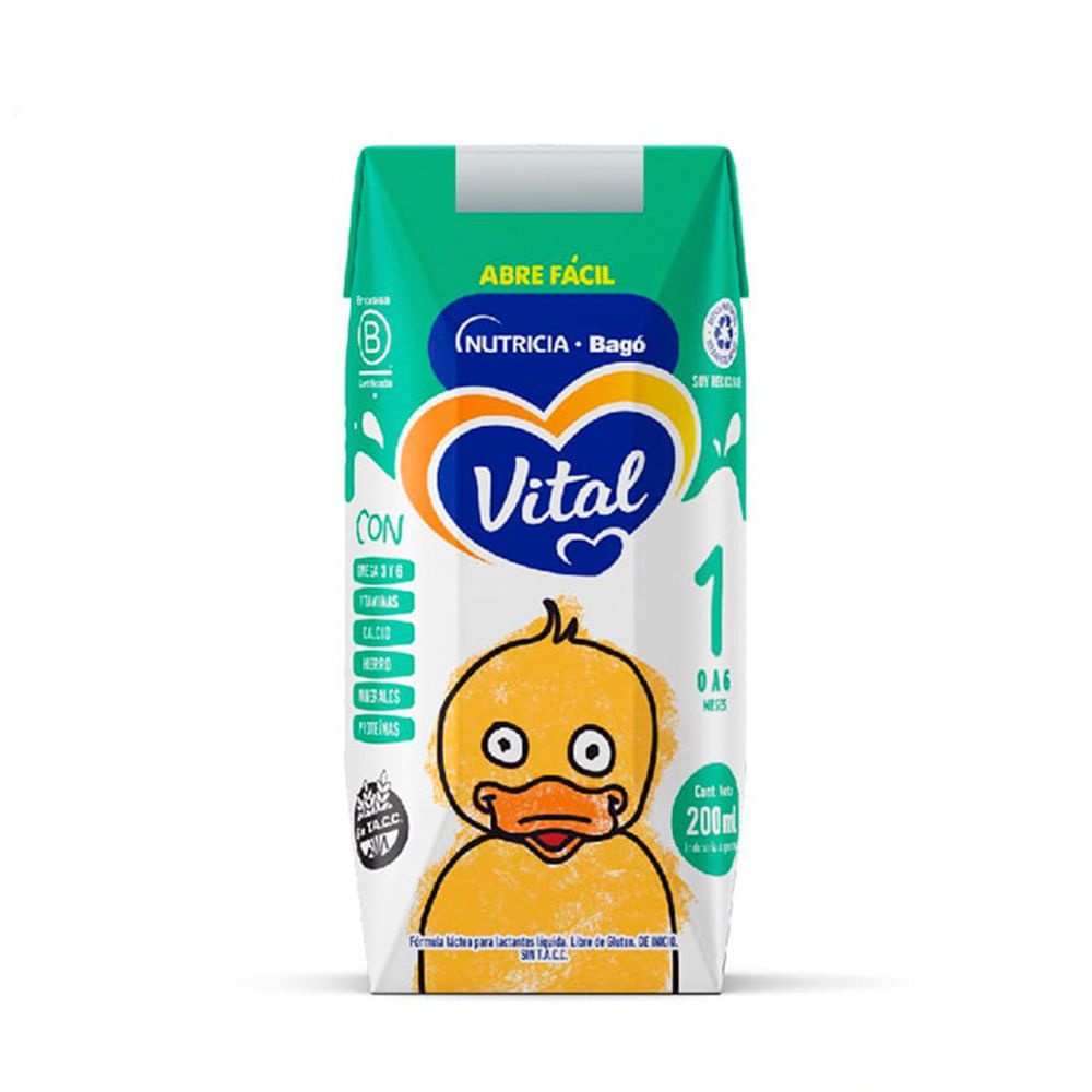 Leche Formula Líquida Vital 1 En Brick 24 Unidades