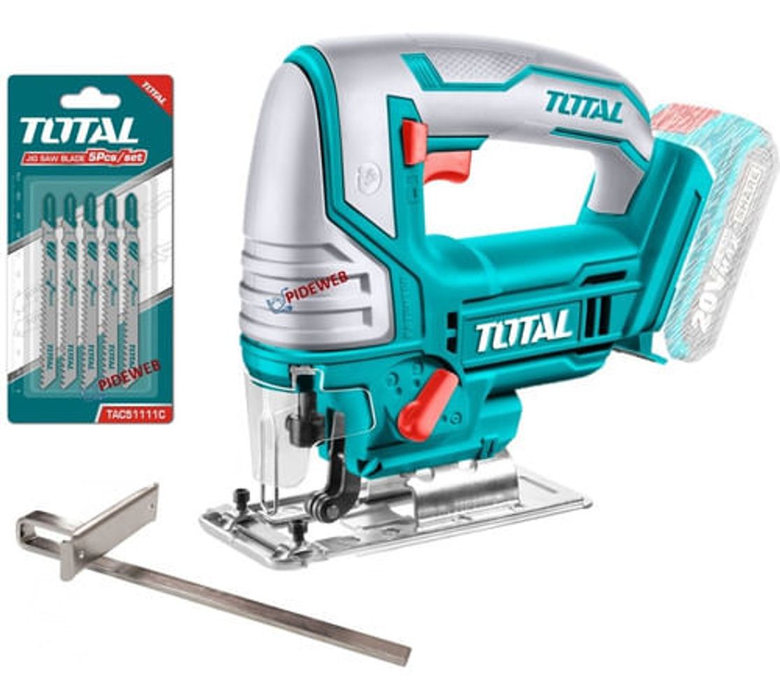 Sierra Caladora Total 20v A Bateria Inalámbrica + 5 Hojas TjslI8501