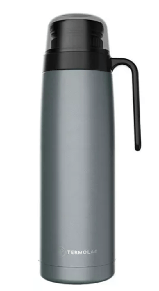 Termo Termolar Revolution Gris 1lts Acero Inoxidable Matero