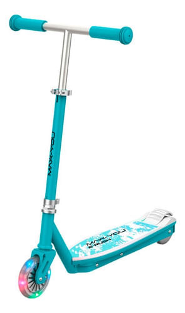 Monopatin Eléctrico Scooter E-rush 60w 8 Km/h Azul Luces Led