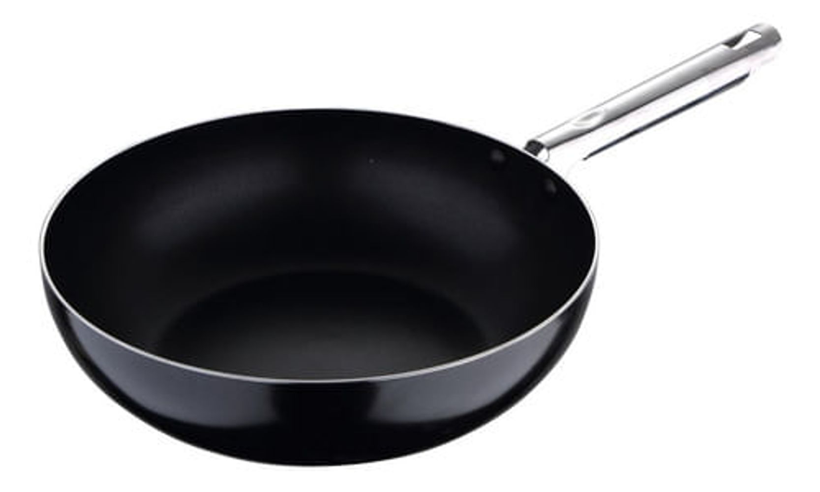 Wok 28 Cm Pixel Pro Con Antiadherente Mango Acero Inoxidable
