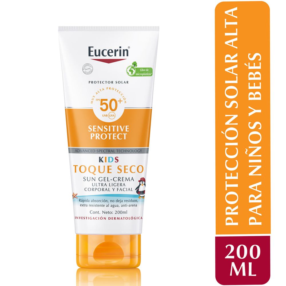 Protector Solar Corporal y Facial Eucerin Kids FPS 50+ 200ml